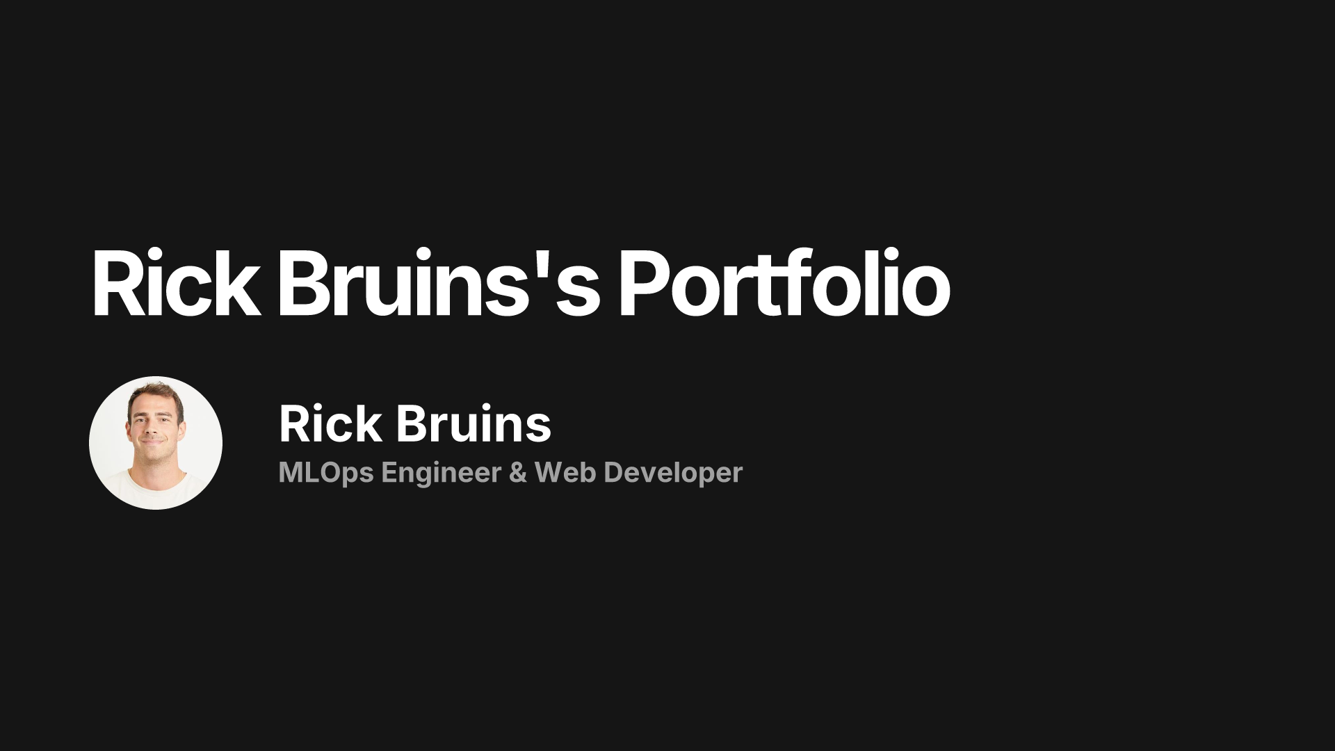 Rick Bruins's Portfolio
